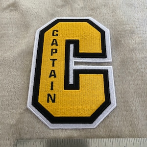 Varsity Jacket Captain "c" Felt/embroidered Patch Assorted Colors - Etsy
