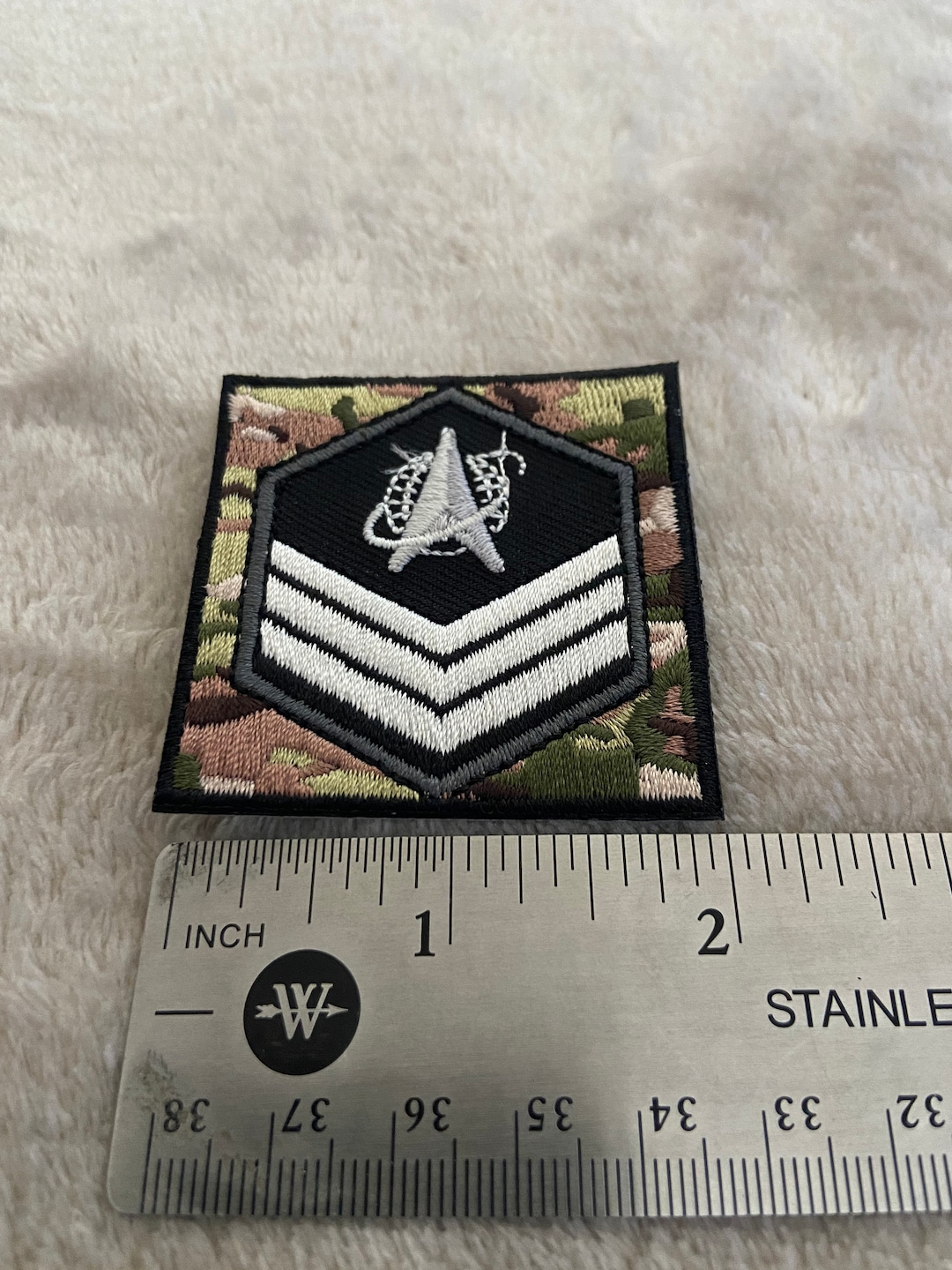 Space Force SGT. Chevron Patch With Camo Stitching - Etsy