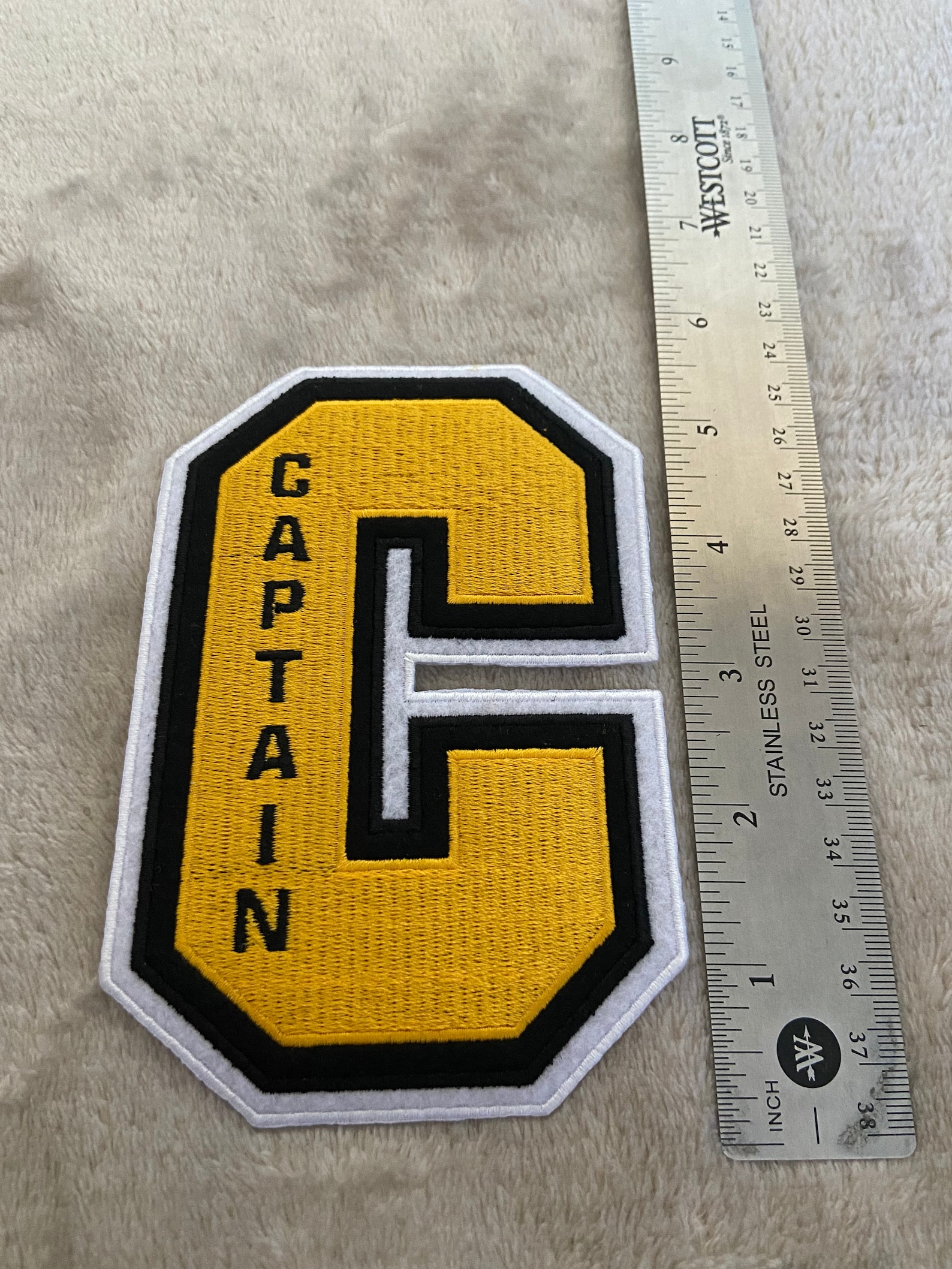 Varsity Jacket Captain "c" Felt/embroidered Patch Assorted Colors - Etsy