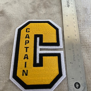 Varsity Jacket Captain "c" Felt/embroidered Patch Assorted Colors - Etsy