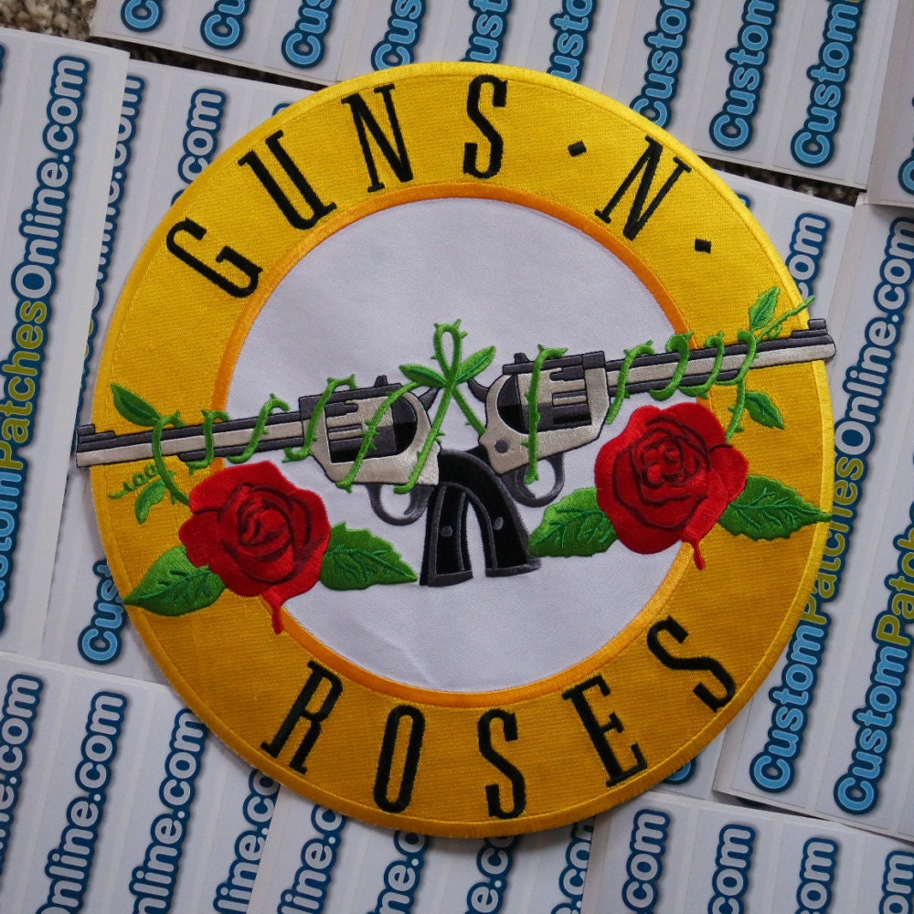 Guns N' Roses Big Jacket 10x10 Embroidered Patch Rock N Roll - Etsy