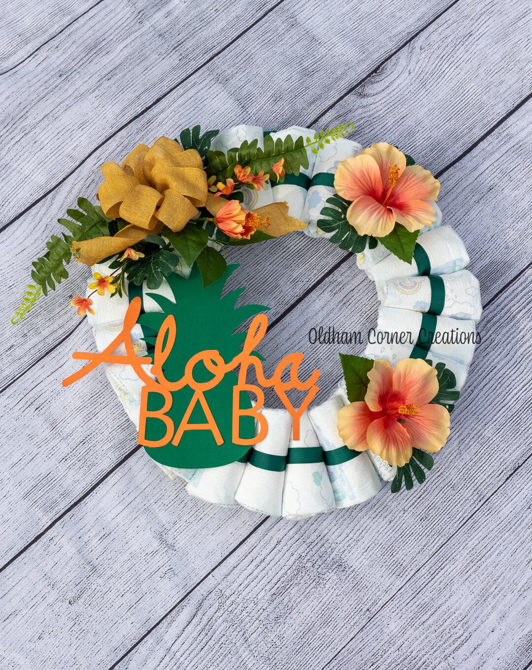 Diaper Wreath *customizable* - Etsy