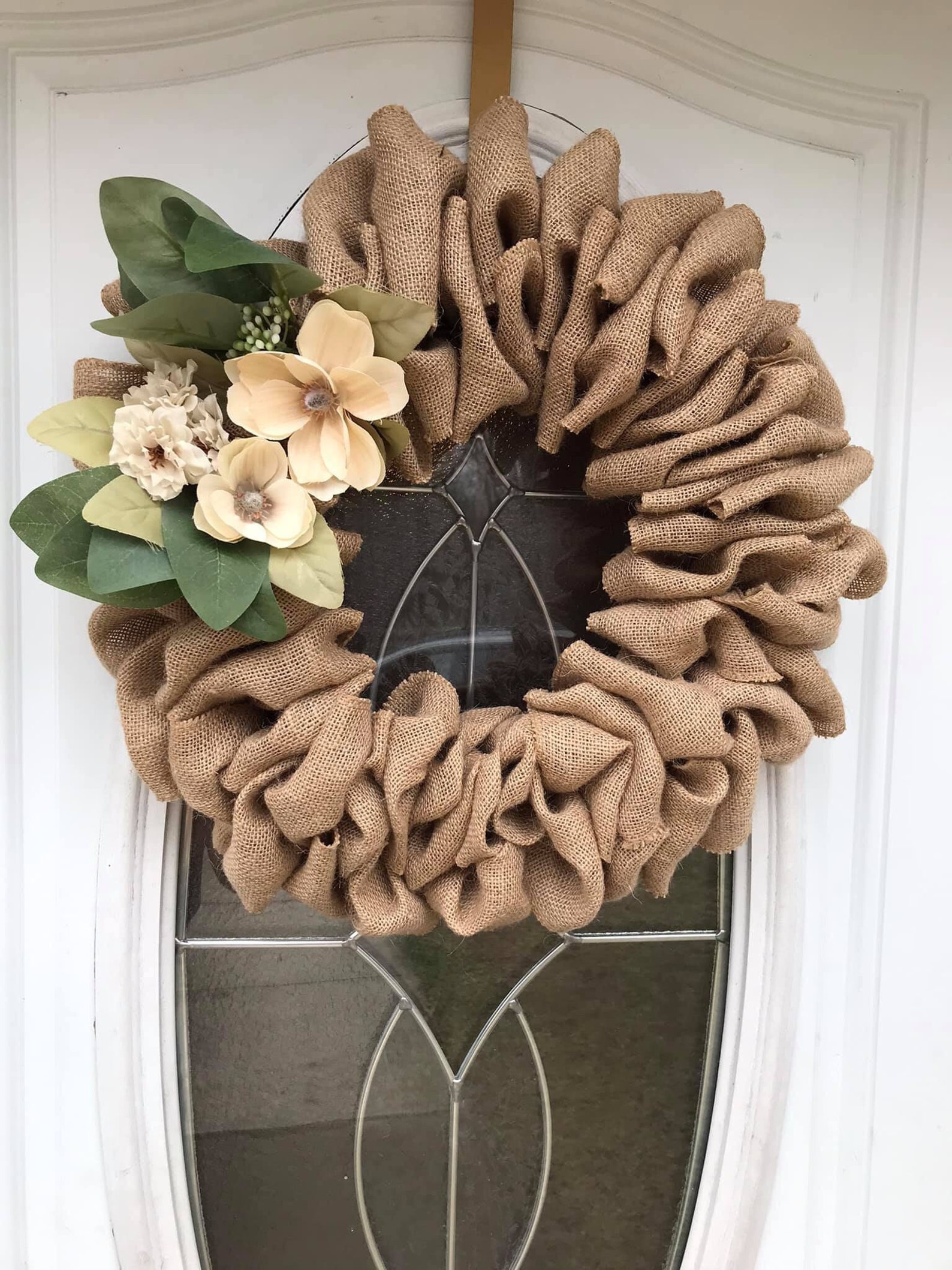 Burlap Ruffle Wreath *customizable* - Etsy