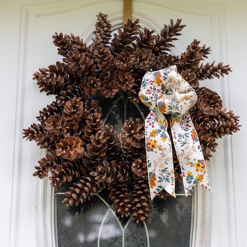 Pine Cone Wreath - Etsy