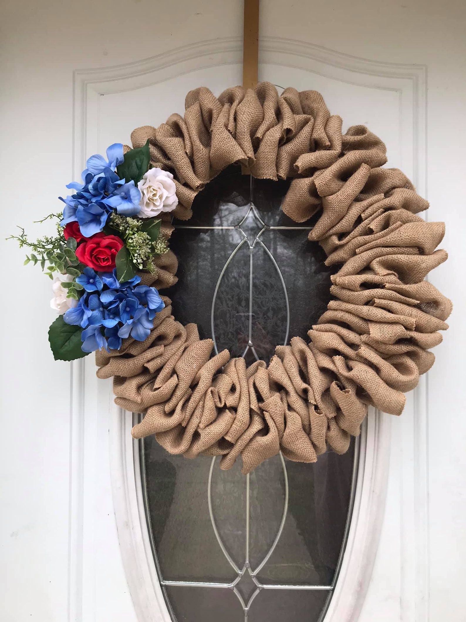 Burlap Ruffle Wreath *customizable* - Etsy