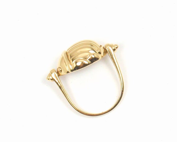 Seltene Vintage Tiffany Co 18K Gelbgold Scarab Kafer Ring GroBe 5 Etsy