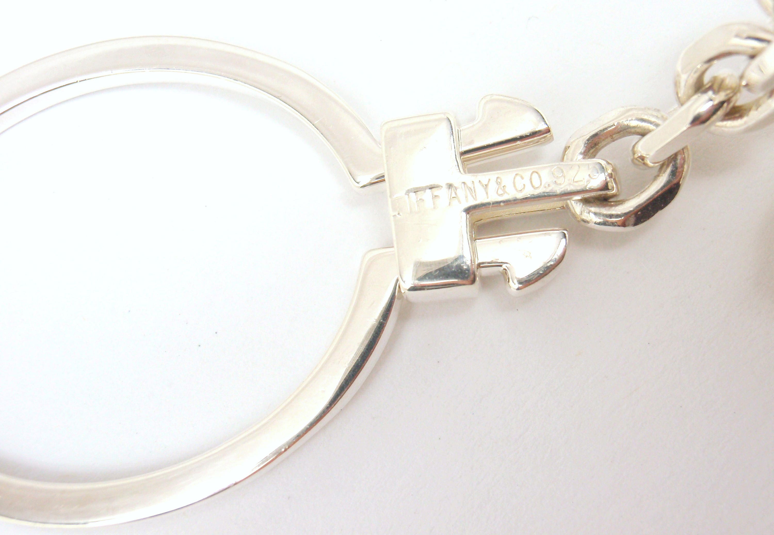 Rare Vintage Tiffany & Co Sterling Silver Golf Player Key Ring Keychain ...