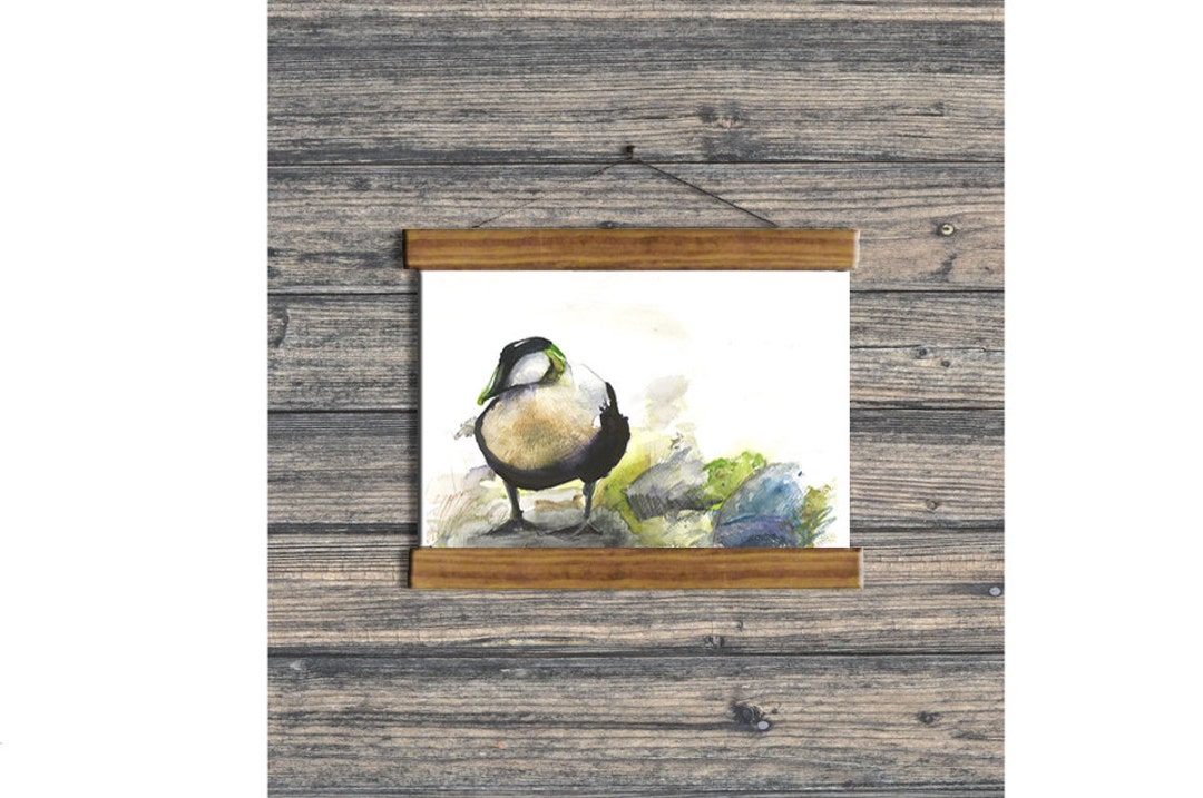 Waterfowl Art Print Chart Poster Wood Wall Hanging Seaside Art - Etsy