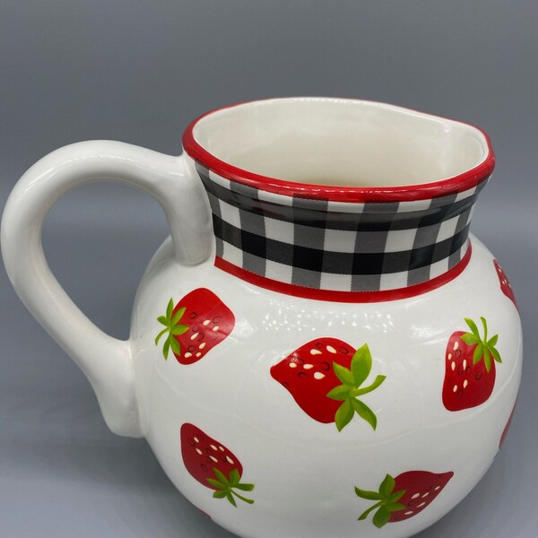Strawberry Pitcher - Etsy