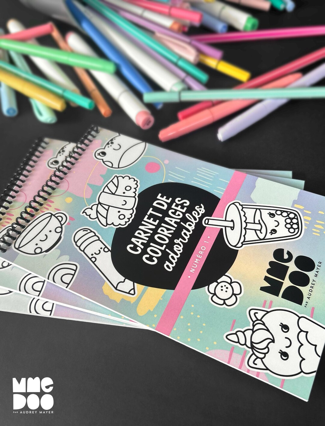 Adorable Coloring Book - Number 1 - Illustrations - Cute Coloring ...