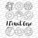 I Donut Care - Coloring Page - Quote - Relaxing and Inspiring Coloring ...