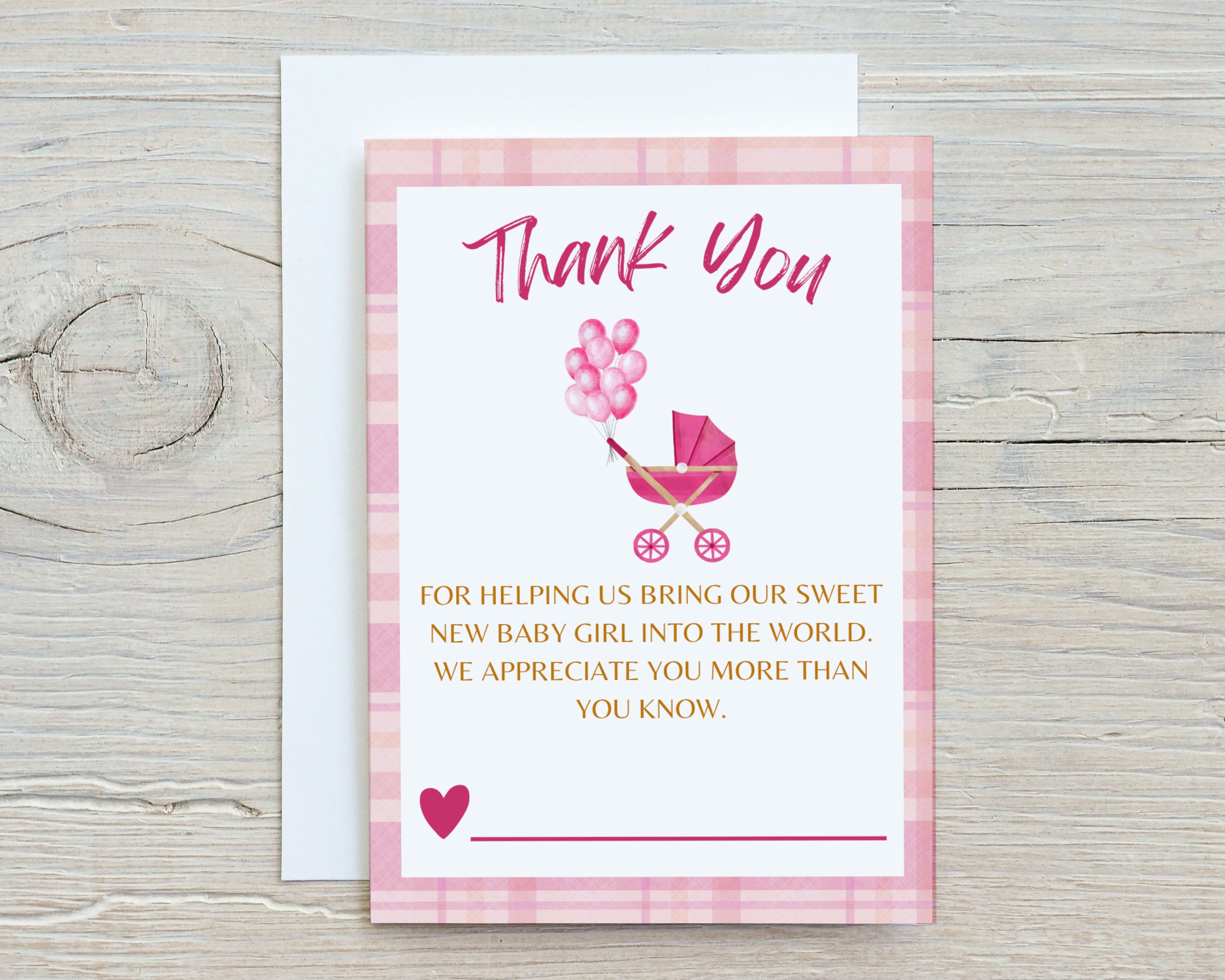 Labor and Delivery Nurse Thank You Card | Printable Download ...