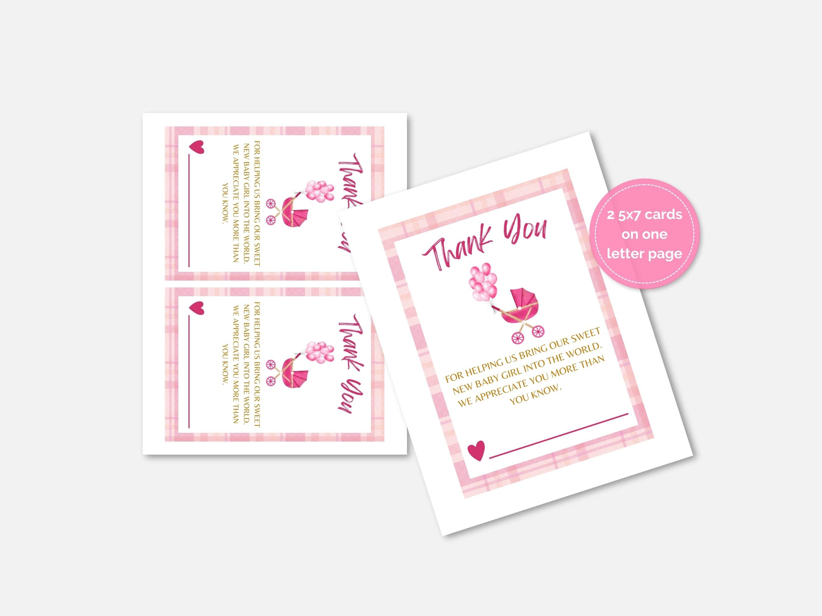 Labor and Delivery Nurse Thank You Card | Printable Download ...