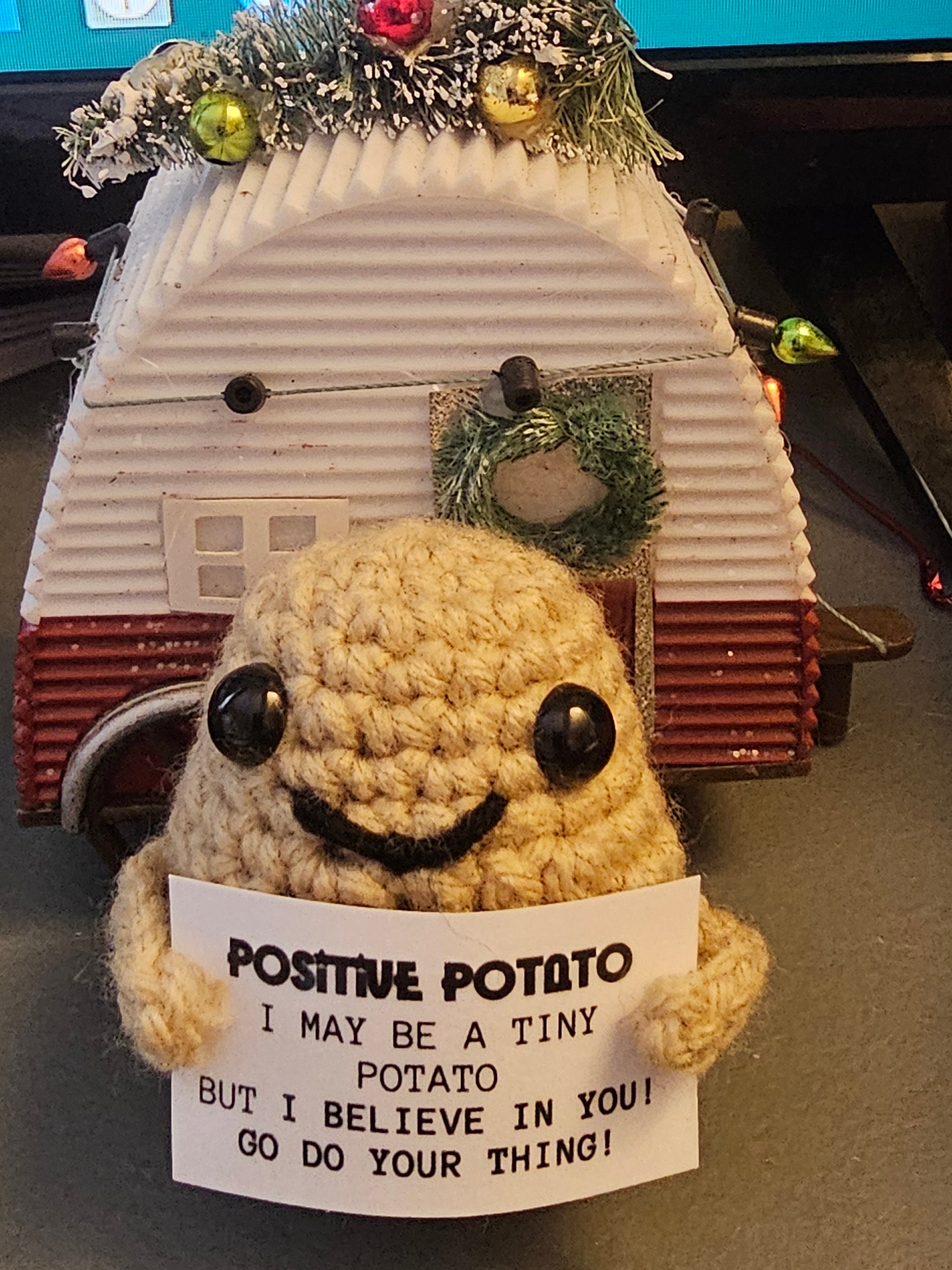 Crochet Positive Potato Vegetable Emotional Support Potato Gift - Etsy