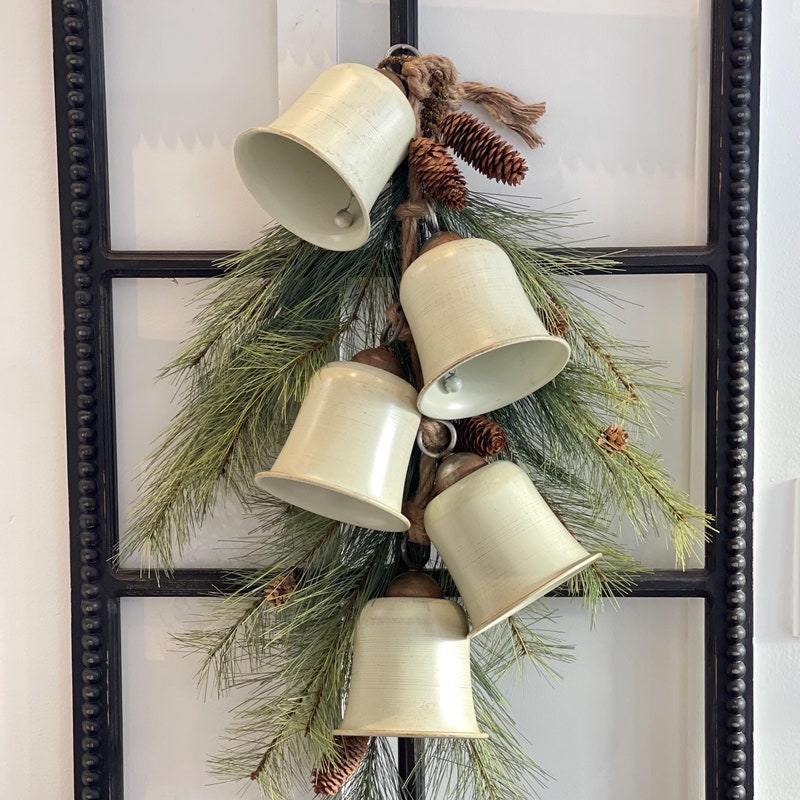 Large Metal Christmas Bells - Etsy