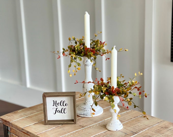 Harvest Berry Garden Mix Fall / Autumn Pillar Candle Ring - Etsy