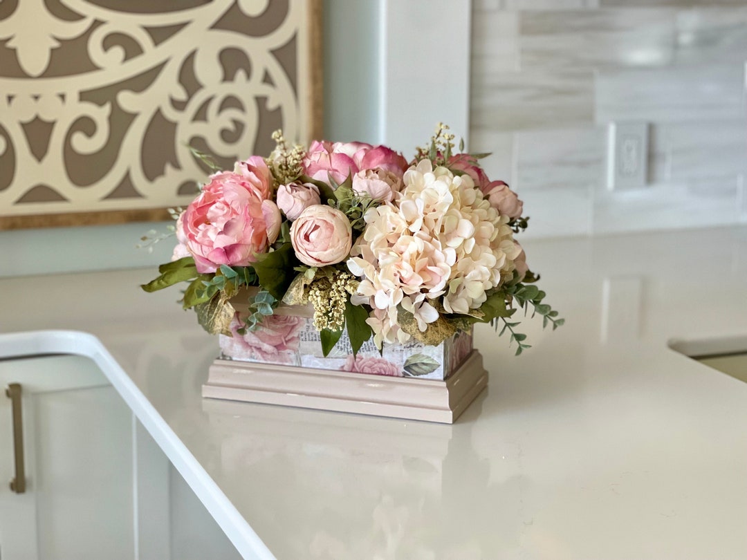 Large Neutral Farmhouse/french Country Everday Floral Arrangement ...