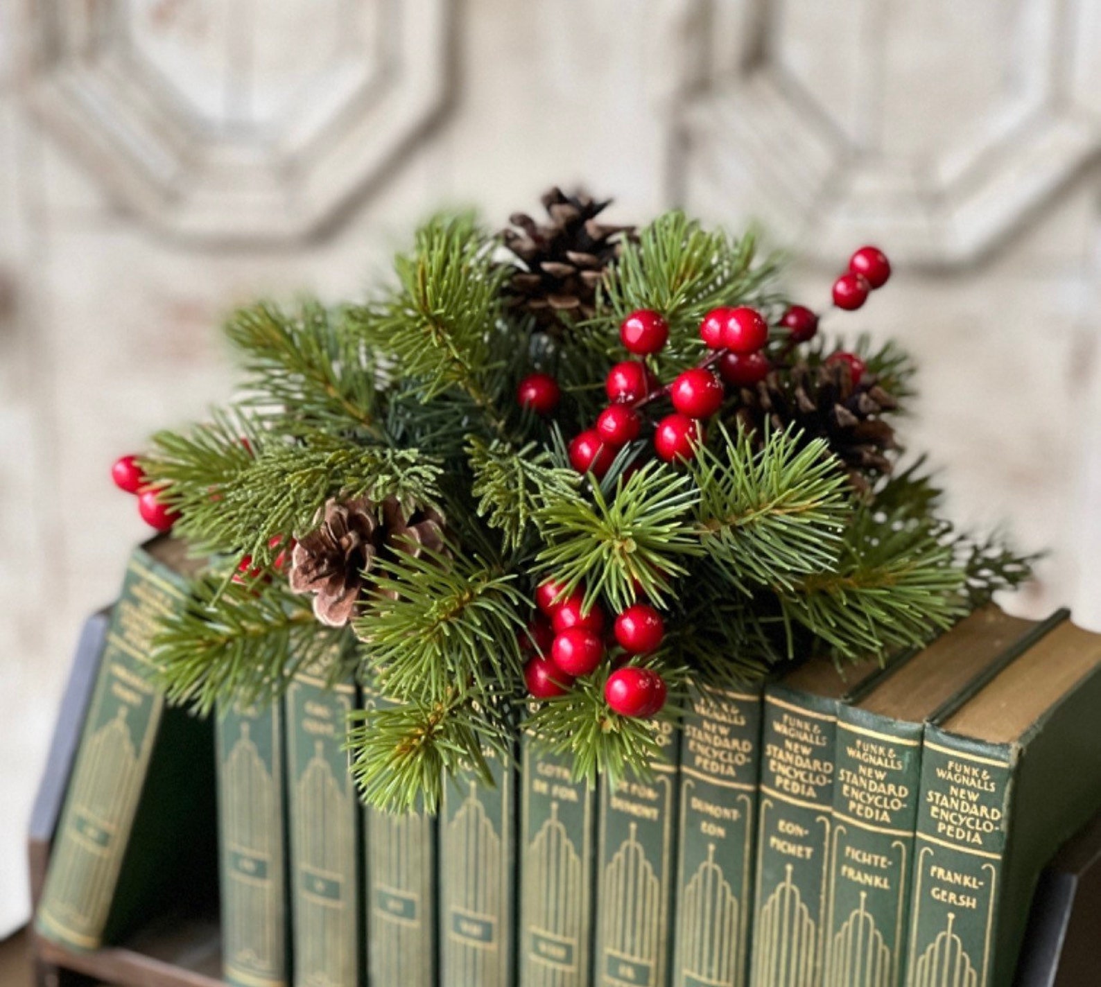 Farmhouse Christmas Bowl Filler, Christmas Farm House Decoration ...