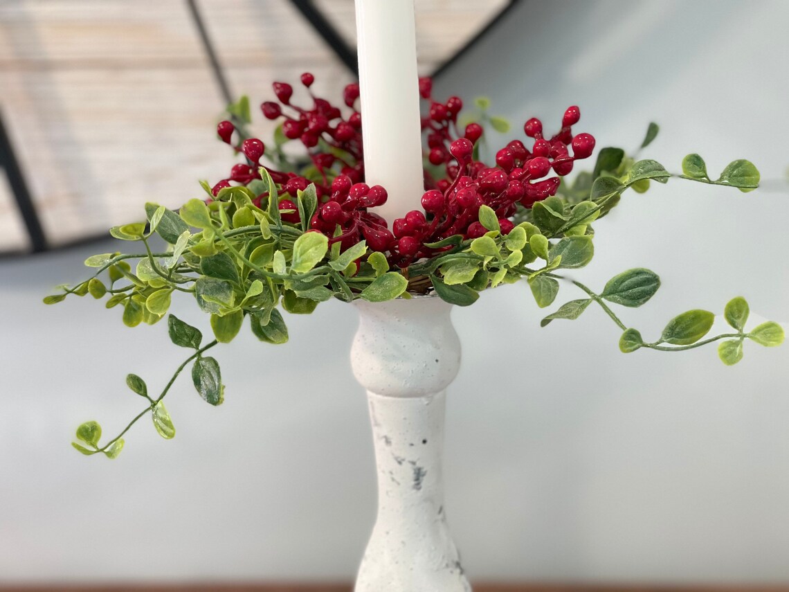 Everyday Farmhouse Taper Candle Ring Farmhouse Style - Etsy