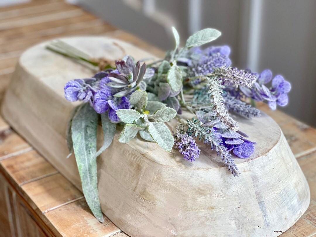 Flock Lavender Farmhouse Drop in Vase Stems, Farmhouse Style Lightly ...