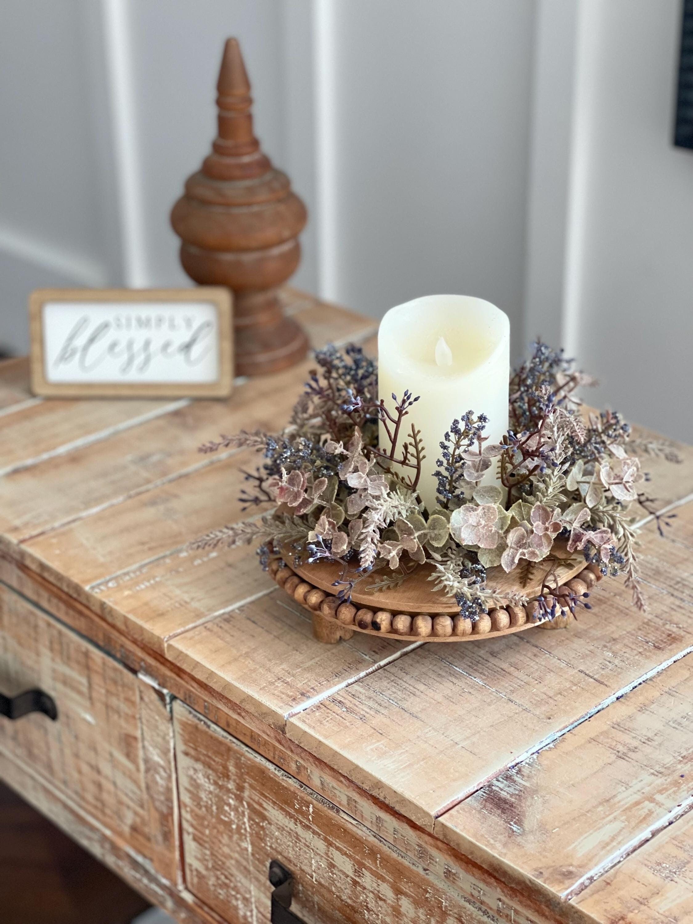 Everyday/fall/autumn Neutral Warm Color Farmhouse Style Foliage Candle ...