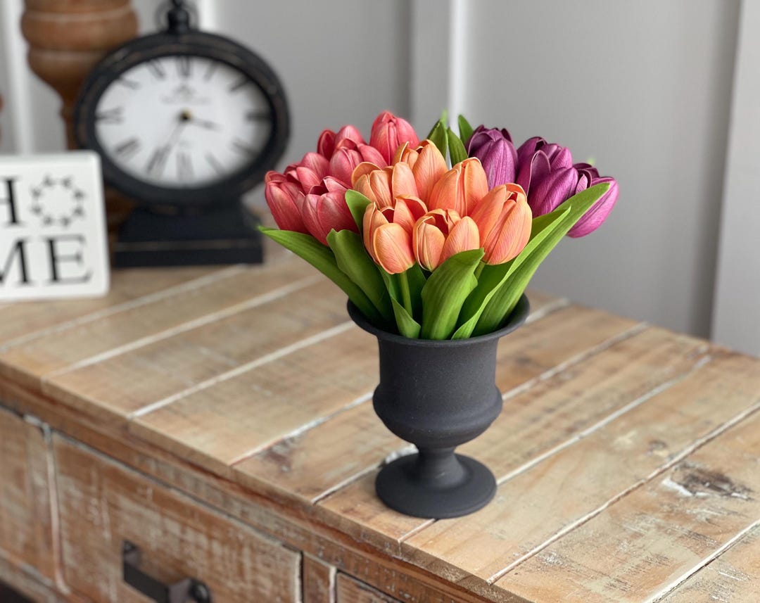 Spring/easter, Petite Real Touch Tulips Bundled Together 6 Colors ...