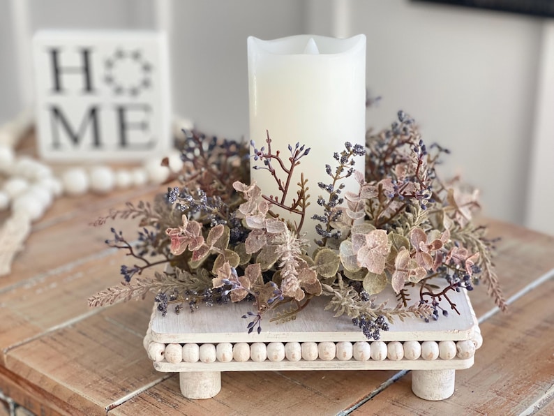 Everyday/fall/autumn Neutral Warm Color Farmhouse Style Foliage Candle ...