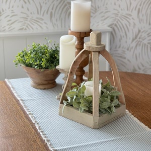 Greenery Farmhouse Candle Ring Farmhouse Year Round - Etsy