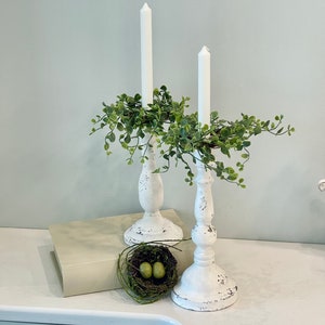 Everyday Farmhouse Taper Candle Ring, Farmhouse Style Decor,mini Wreath ...