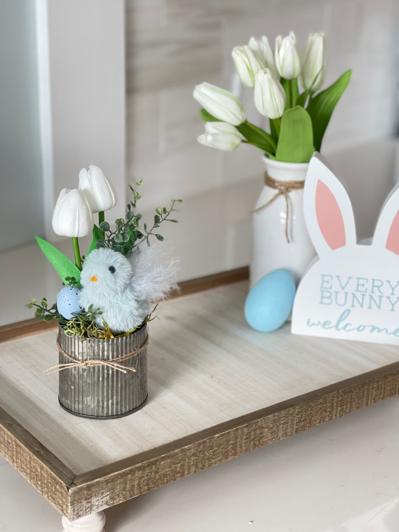 Small/mini Easter Spring Floral Arrangement With Real Touch - Etsy