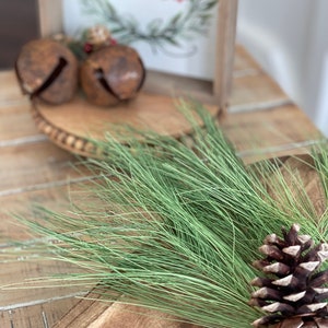 Christmas Winter Stem, Long Needle Pine Natural Pinecone, 16' Long ...