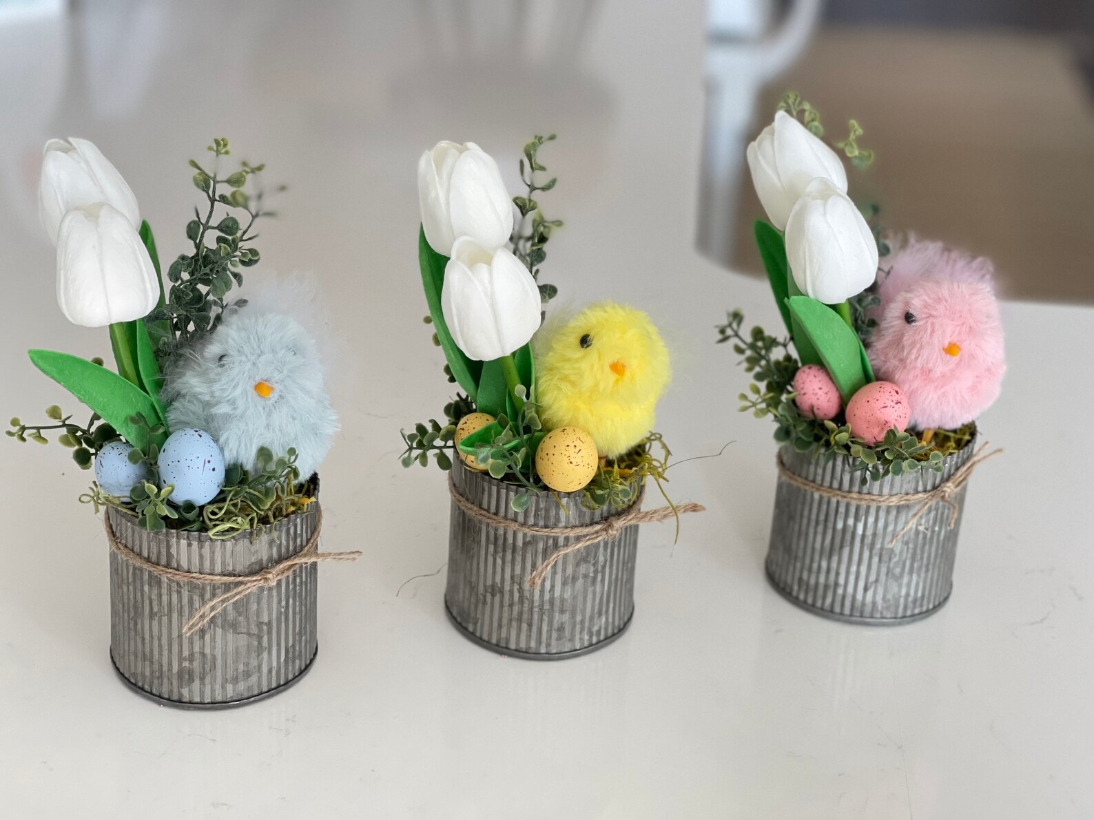 Small/mini Easter Spring Floral Arrangement With Real Touch - Etsy