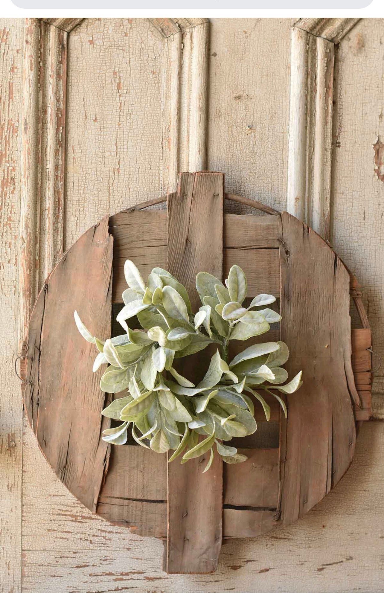 Greenery Farmhouse Candle Ring Farmhouse Year Round - Etsy