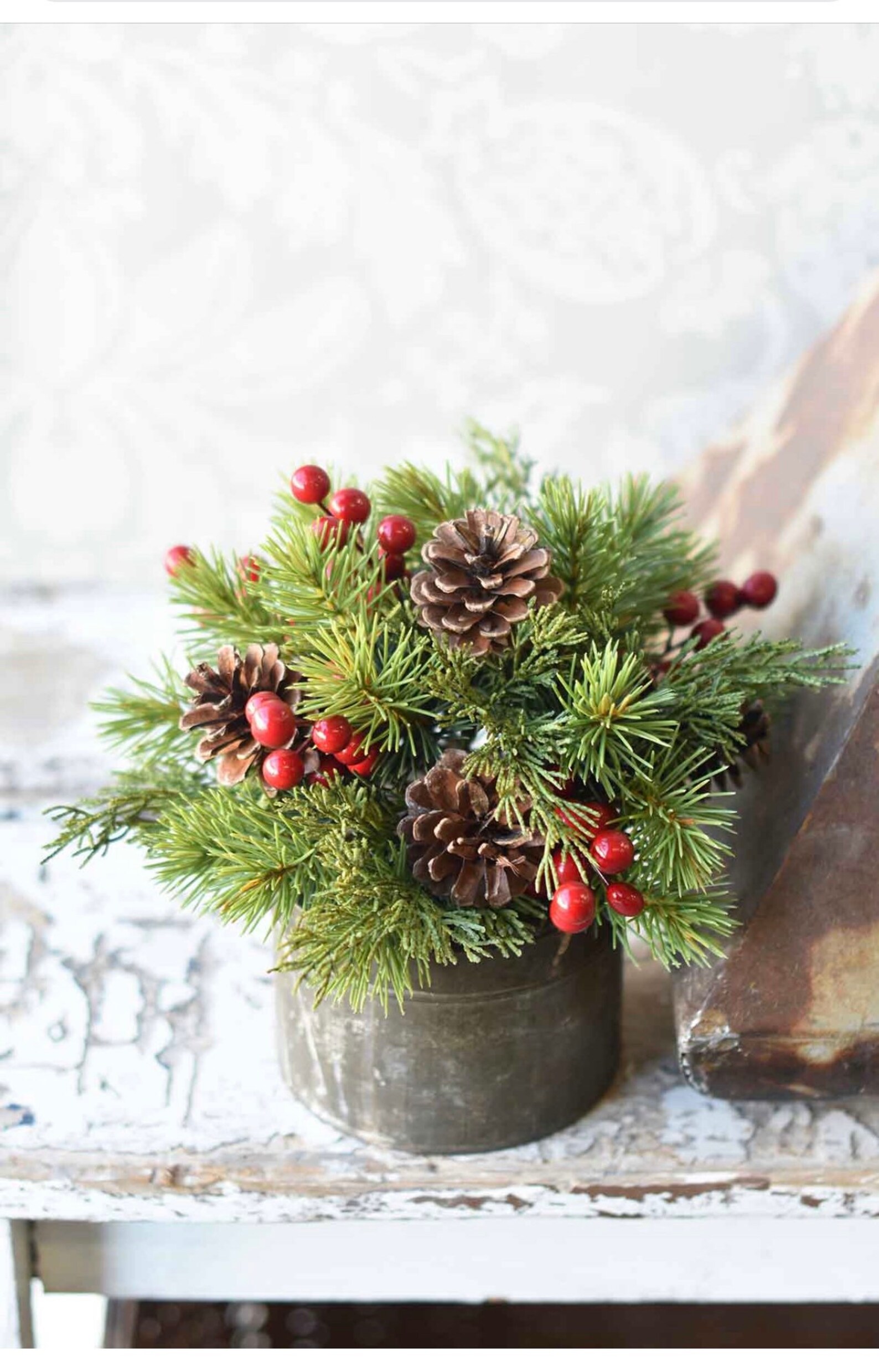 Farmhouse Christmas Bowl Filler, Christmas Farm House Decoration ...