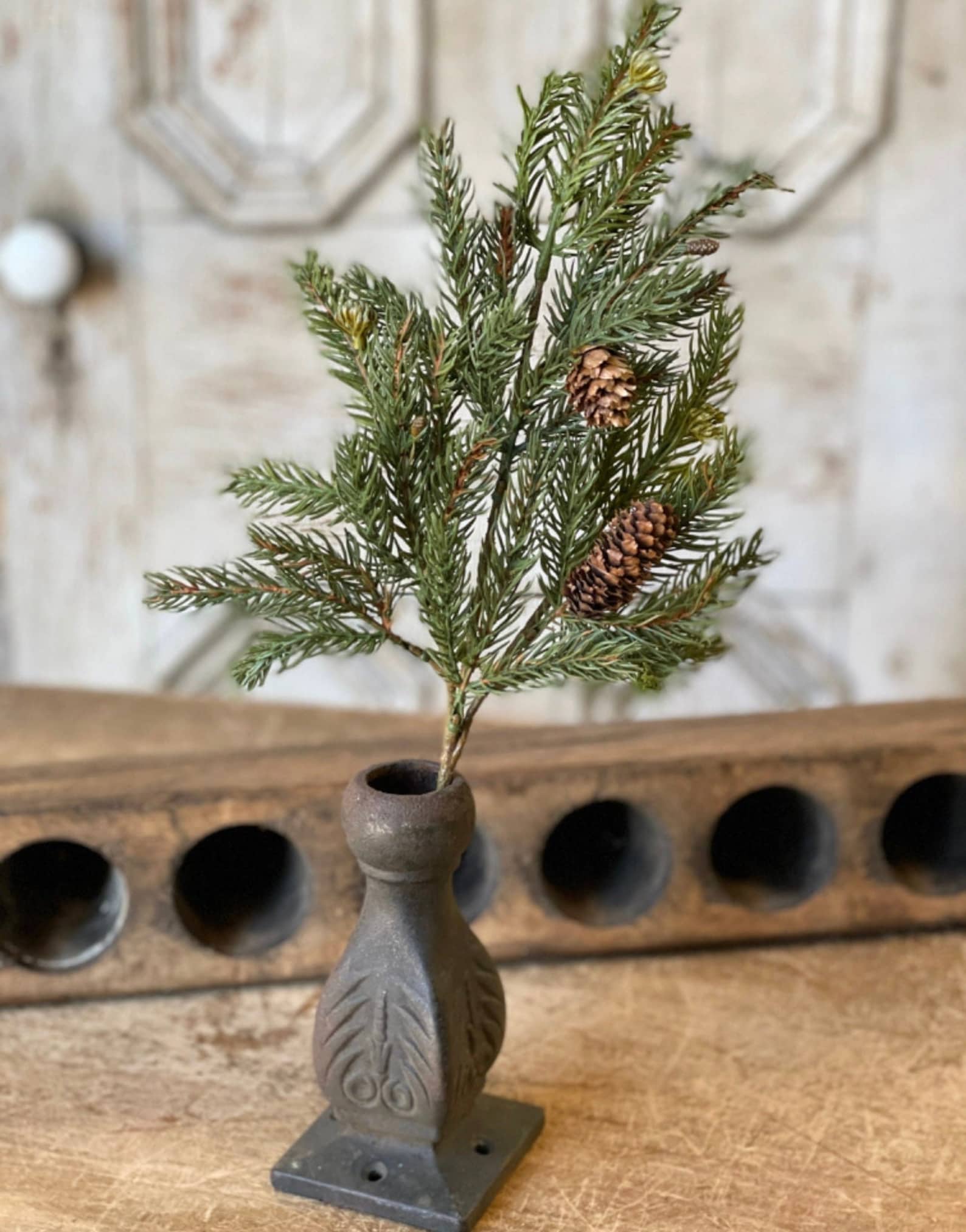Christmas Winter White Spruce, Evergreen, Fir Stem, Bundle of 3 Stems ...