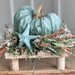 Large Fall Coastal, Beachy Pumpkin Centerpiece, Pumpkin on a Riser ...