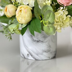 Farmhouse Mother Day Bouquet Floral Arrangement Centerpiece Tabletop ...
