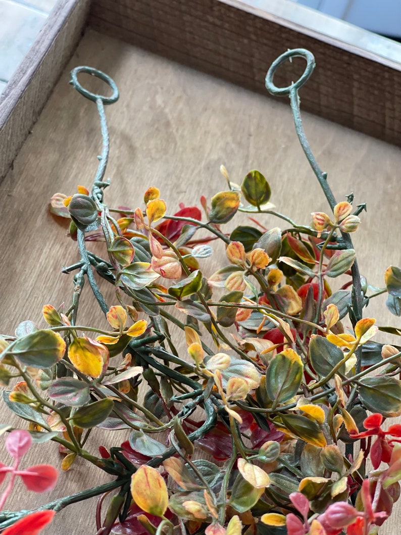 Fall Autumn 6 Ft Garland With Greenery Vine Stems, Olive Green Leaves ...