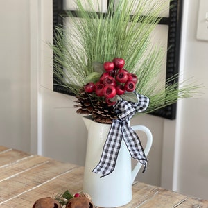 Christmas Winter Stem, Long Needle Pine Natural Pinecone, 16' Long ...