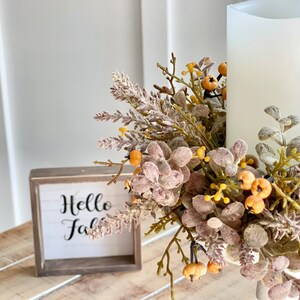 Fall Pumpkin Berry Candle Ring Mustard Eucalyptusboxwood - Etsy