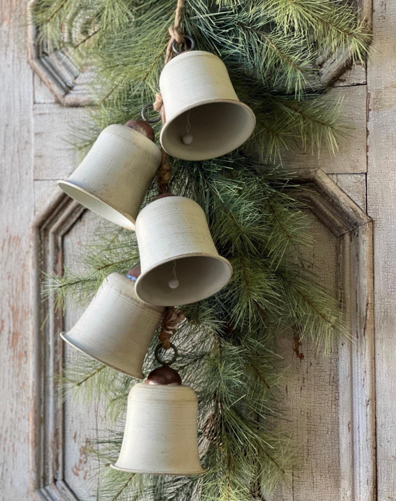 Christmas Hanging Large Bell Decoration, Mantle Winter Decor, Hanging ...