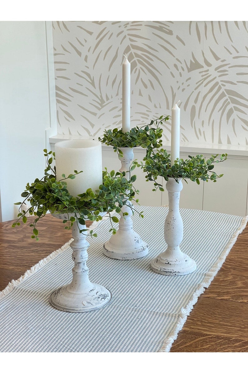 White/cream Vintage Inspired Pedestal Plate Distressed - Etsy