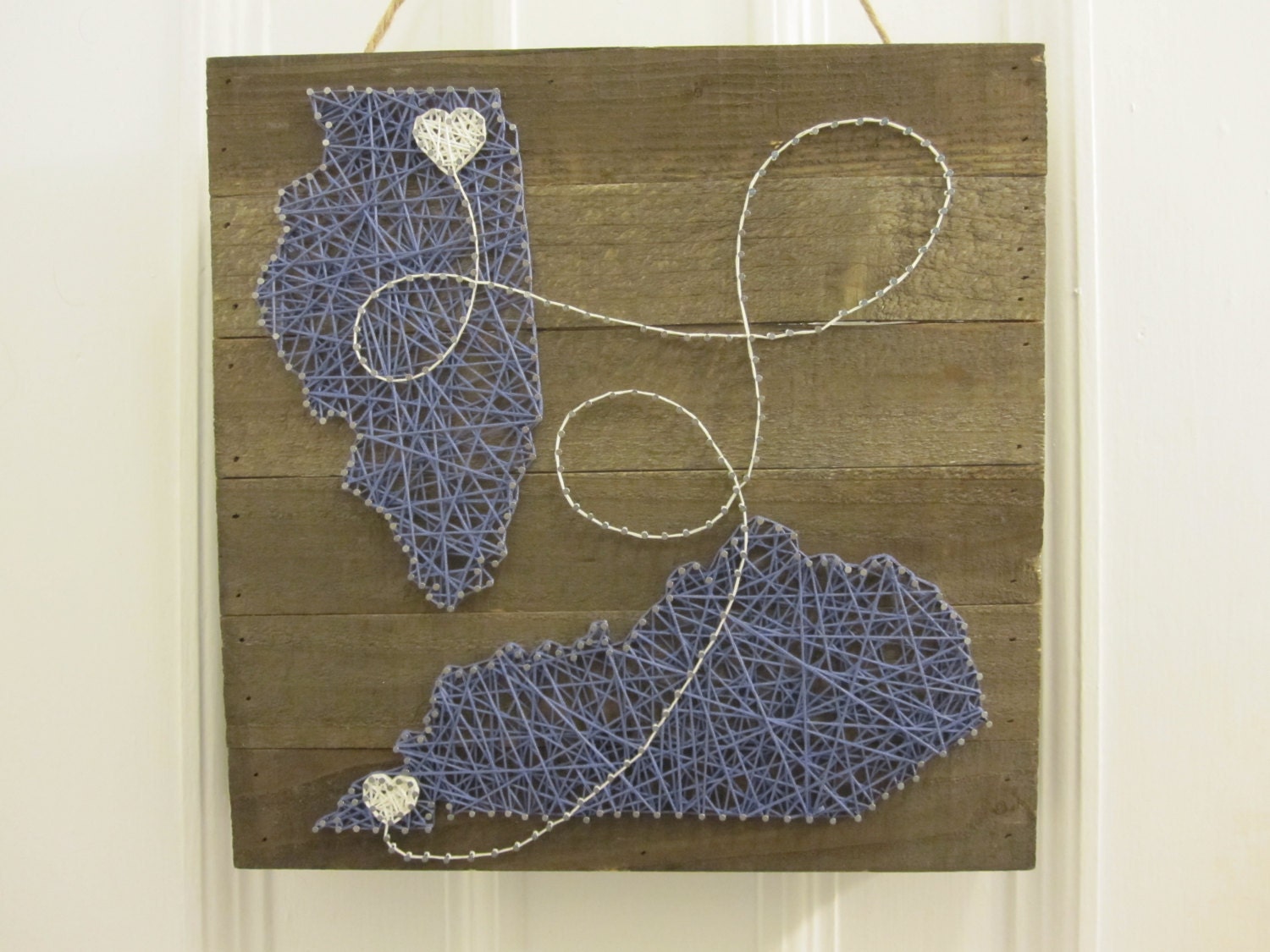 State or Country String Art - Made to Order - Etsy