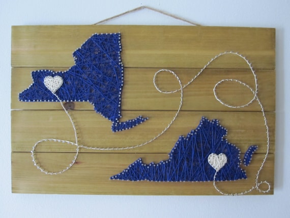 State or Country String Art Made to Order | Etsy