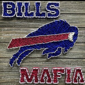 Buffalo Bills Mafia String Art NFL Billieve Allen Diggs - Etsy
