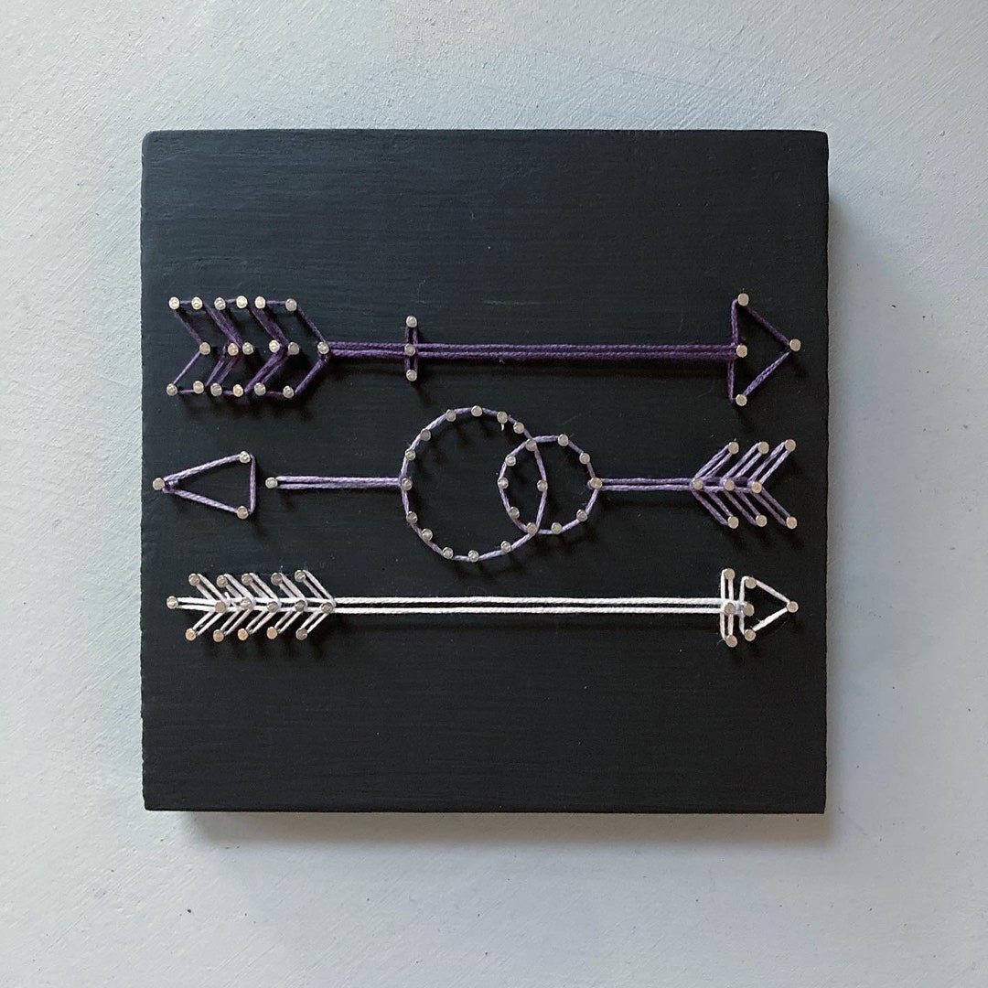 Arrows String Art Minimalist Wanderlust Travel Micro Tattoo Inspired - Etsy