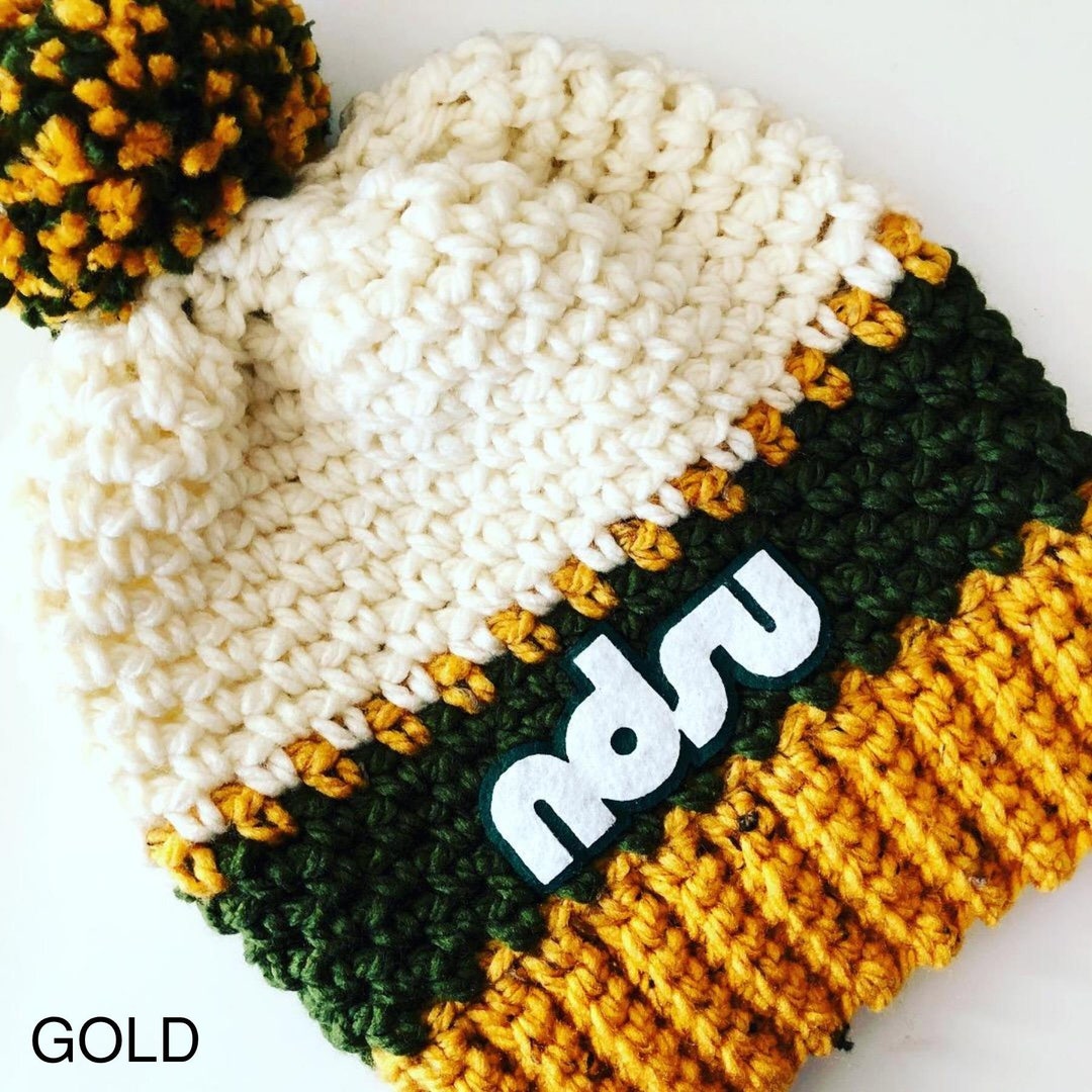 Throwback NDSU Bison Slouchy Beanie Hat | Adult Unisex | Champions ...