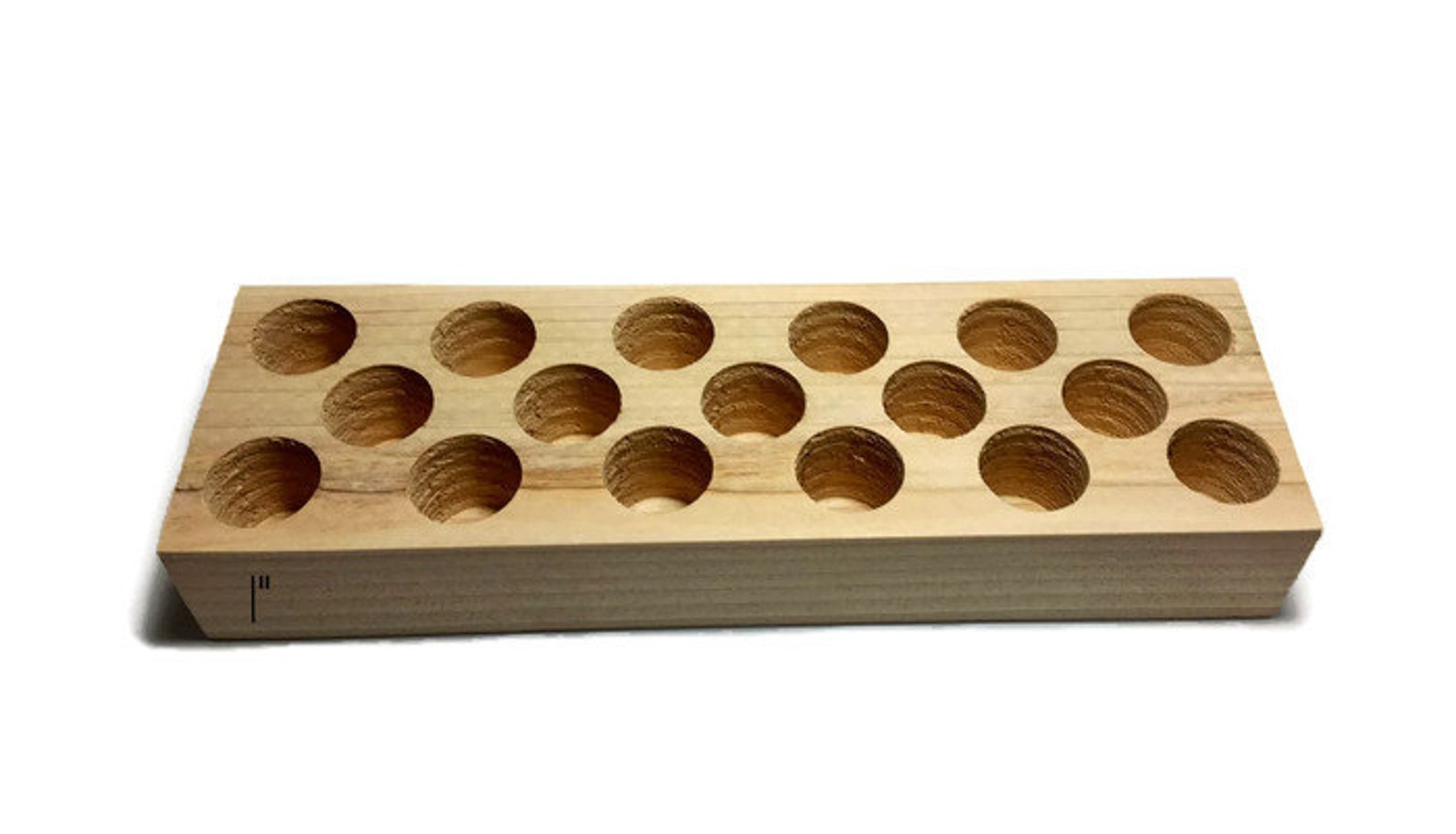 1 Holes Small Metal Stamp Holder Wooden Stamp Block for | Etsy