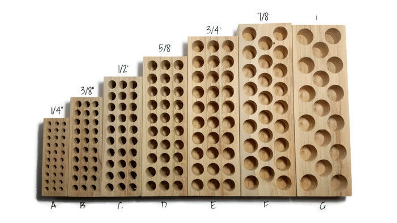 1 Holes Small Metal Stamp Holder Wooden Stamp Block for - Etsy