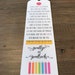 Thank You Teacher / Student Bookmarks - Etsy